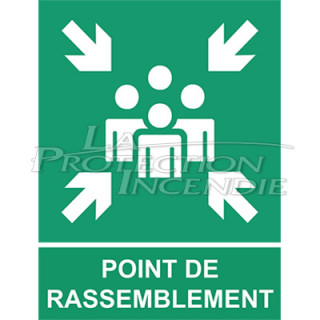 “Assembly point” sign