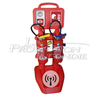 Safety trolley with radio alarm