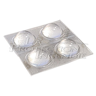 Adhesive wedge for scale