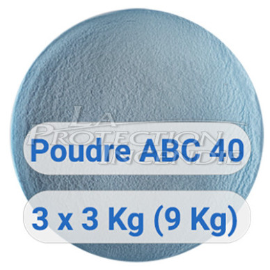 ABC 40 powder - Set of 3 bags of 3 Kg